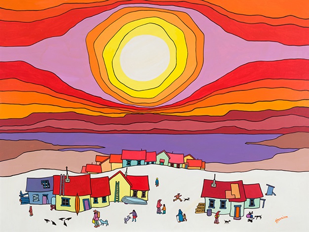 Golden Yukon by Ted Harrison on artnet