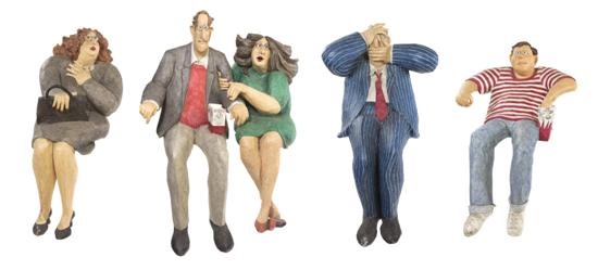 Theater Seats A set of five characters by Stephen Hansen on artnet