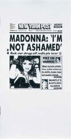 Madonna Im not ashamed by Andy Warhol on artnet
