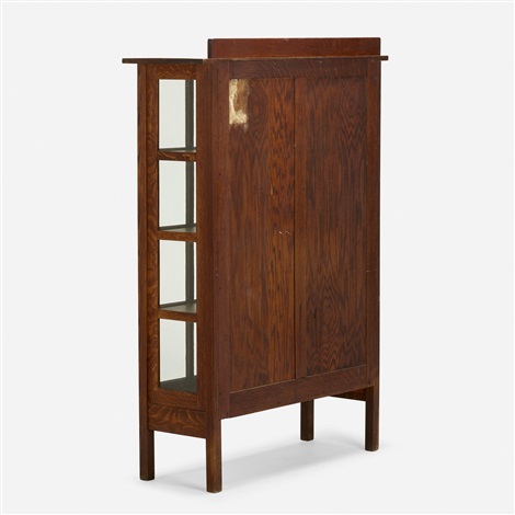 Double-door china cabinet, model 820 variant by Gustav Stickley on artnet