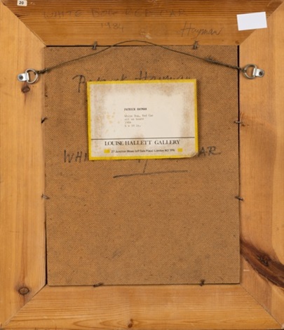 WHITE DOG, RED CAR, 1984 by Patrick Hayman on artnet