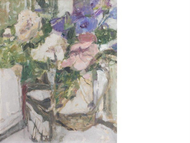 Roses and Geraniums by Gordon Bryce on artnet