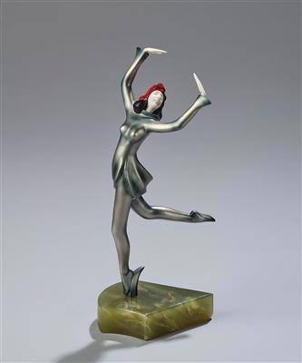 Roland Paris 1894-1945, a bronze figure female dancer, Berlin, c. 1930 ...