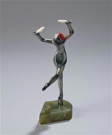 Roland Paris 1894-1945, a bronze figure female dancer, Berlin, c. 1930 ...