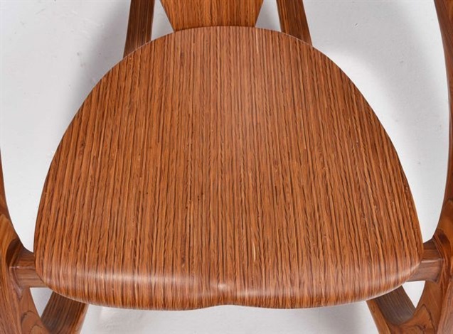 Michael Gilmartin Stack Laminated Wood Rocking Chair and Ottoman by ...