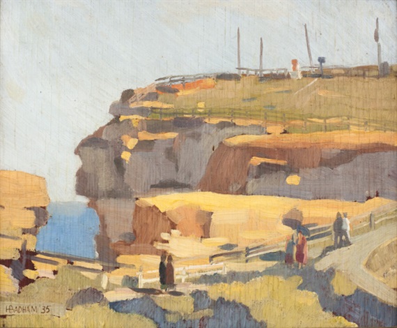 The gap at Watsons Bay by Herbert Edward Badham on artnet