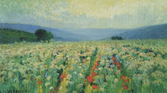 Champs fleuris de coquelicots by Louis Mathieu Verdilhan on artnet
