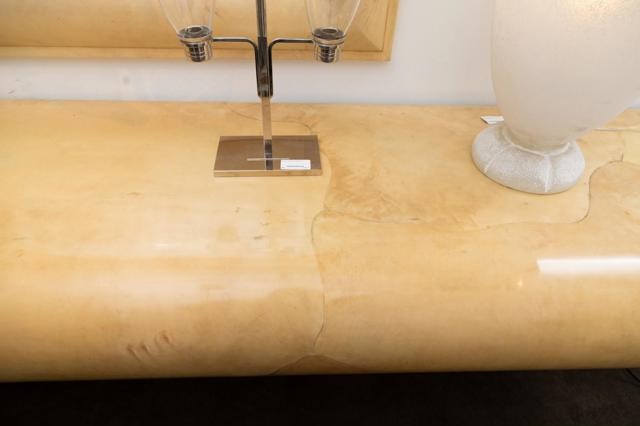 Massive Wall-Mounted Console by Karl Springer on artnet