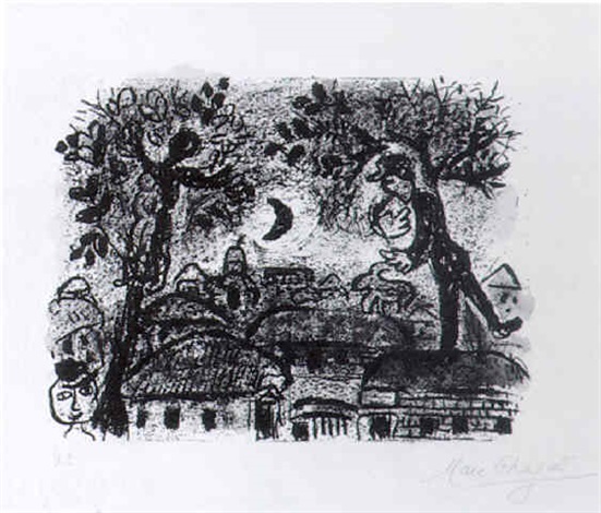 The black moon by Marc Chagall on artnet