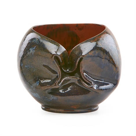 Folded vessel by George Edgar Ohr on artnet