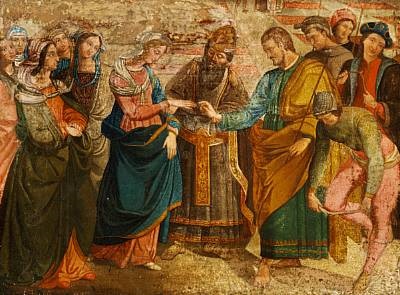 Raphael Marriage Of The Virgin Detail