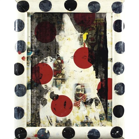 Pop painting, clown with hat, red balls, and other clowns-boo by Ford ...