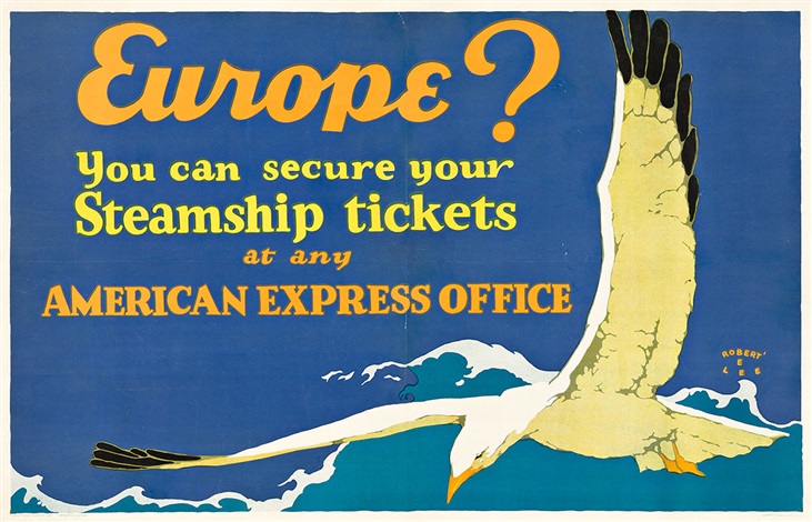 EUROPE AMERICAN EXPRESS OFFICE. 1927. by Robert Edmund Lee on artnet