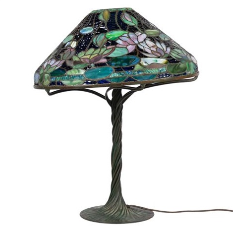 Tiffany Flowering Water Lily Lamp by Tiffany Studios on artnet