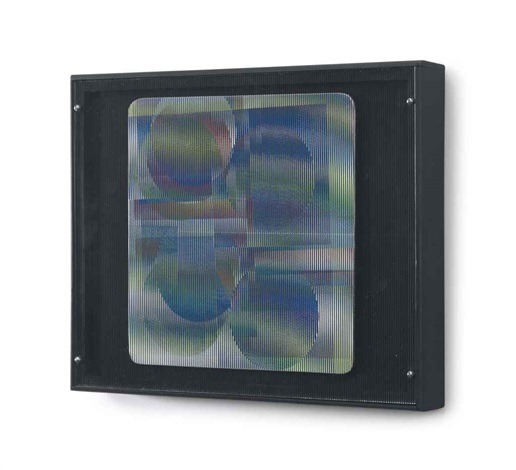 Chromointerférence manipulable by Carlos Cruz-Diez on artnet