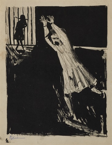 Three Monotypes, One Photolithograph by Charles Blackman on artnet