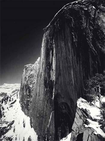 Monolith, the Face of Half Dome, 1927 by Ansel Adams on artnet