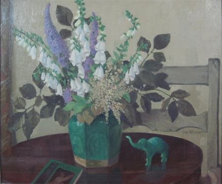 Still life with foxgloves by James Wright on artnet