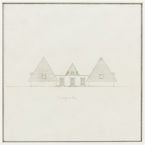 A Gunnar Asplund architectural drawing for the staff and service ...