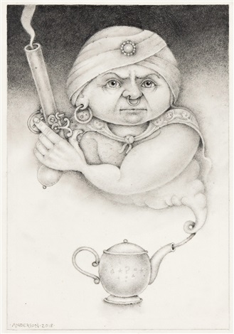 The Genie. Interior illustration for a limited edition of Who Censored ...