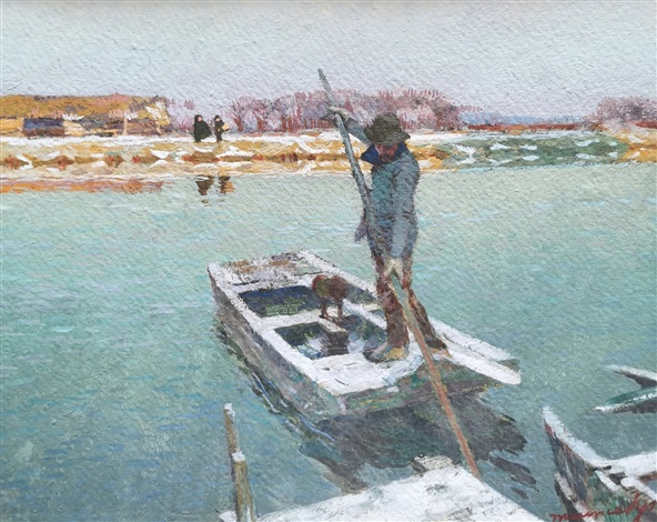 LE PASSAGE DU GUÉ EN HIVER by Maurice Sys on artnet