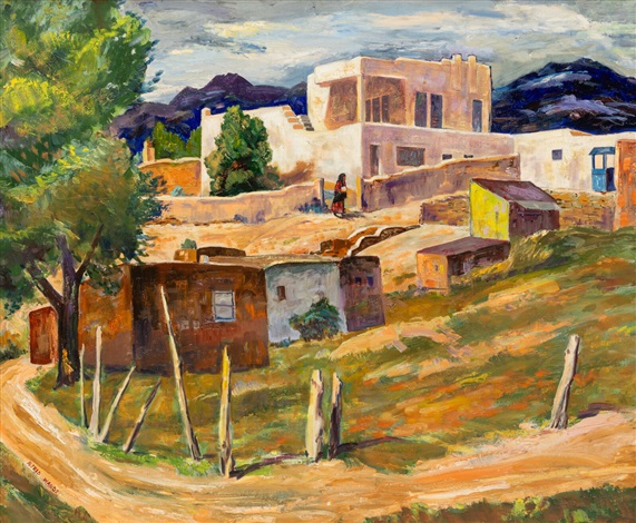 Village of Taos by Alfred Wands on artnet
