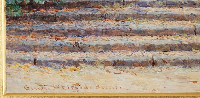 The Cascade at Villa Cicogna, Italy by George Samuel Elgood on artnet