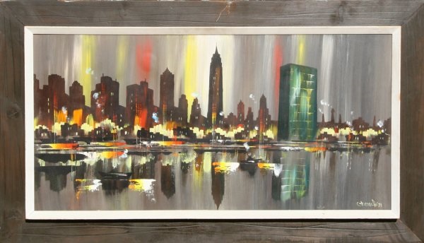 New York City skyline by Edgar A. Stareck on artnet