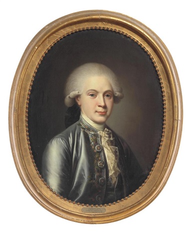 A pair of portraits of Frederik Juel and his wife Magdalene Lucie ...