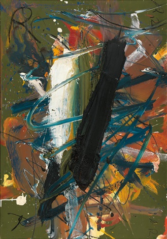 Schwarzer Streich by Arnulf Rainer on artnet