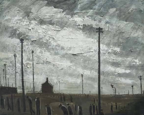 Industrial Landscape with Telegraph Poles by Theodore Major on artnet
