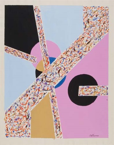 Untitled - Abstract composition by Alma Thomas on artnet