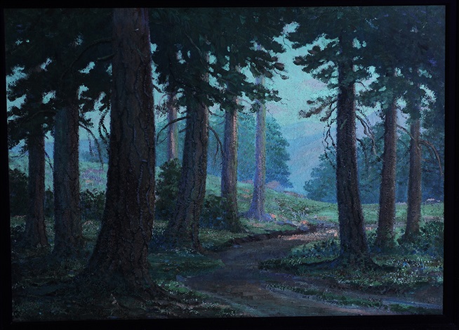 Woodland Landscape with Ponderosa Pines by Julian E. Itter on artnet