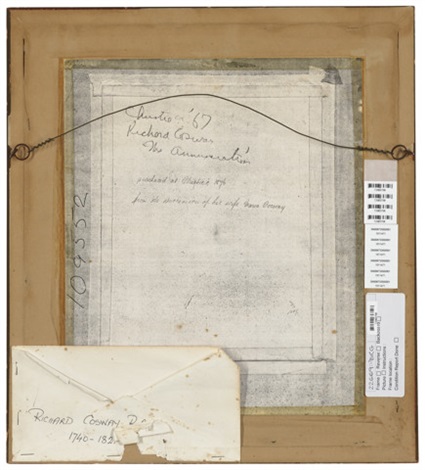 A winged messenger addressing the Muses of Sculpture and Painting by ...