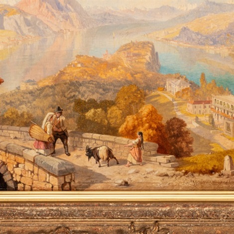 Mediterranean Scene, possibly Lake Maggiore by James Baker Pyne on artnet