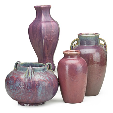 Vases 4 works by Fulper Pottery on artnet