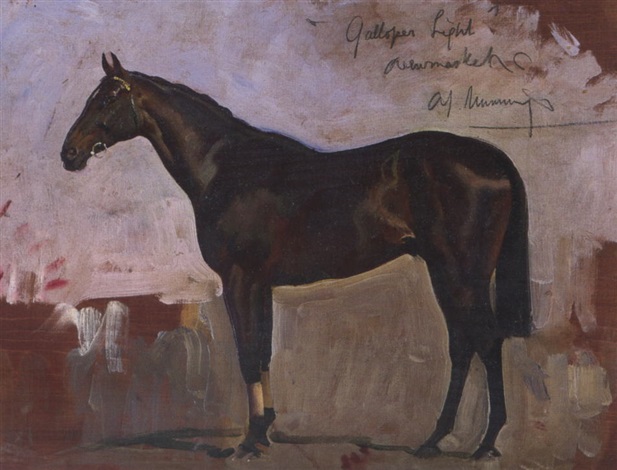 STUDY OF MR. ANTHONY DE ROTHSCHILDS GALLOPER LIGHT by Sir Alfred ...