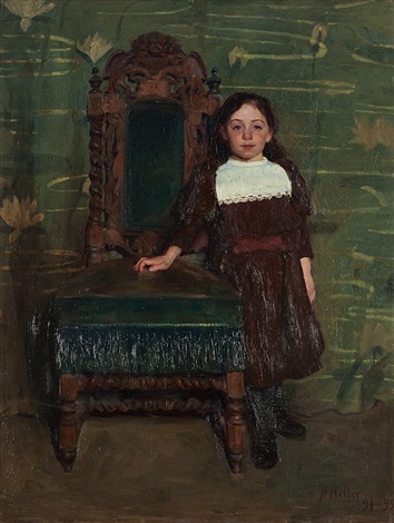 Mädchenbildnis by Adolf Heller on artnet