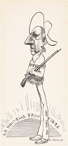 Group of 7 cartoons featuring political figures of the 1960s, primarily ...