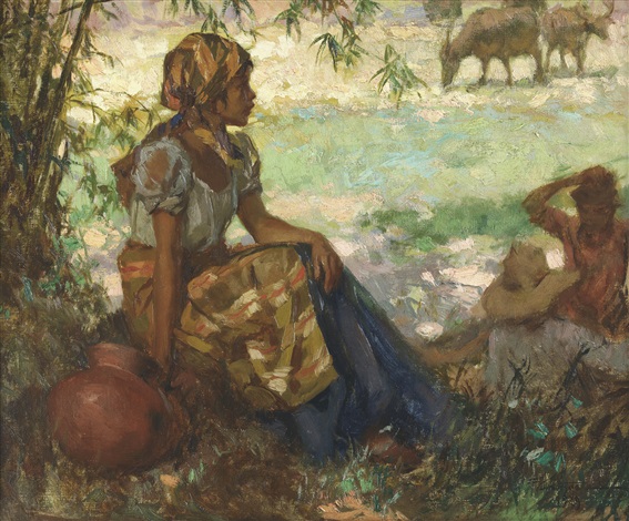 Dalagang Bukid Farm Girl by Fernando Amorsolo on artnet