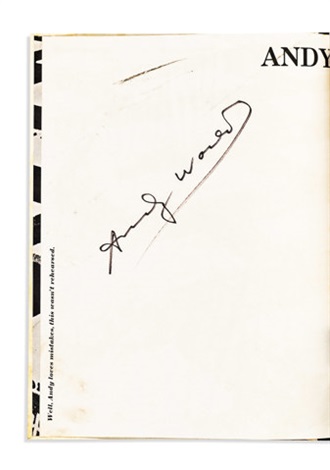 WARHOL, ANDY. Andy Warhols Index Book. by Andy Warhol on artnet