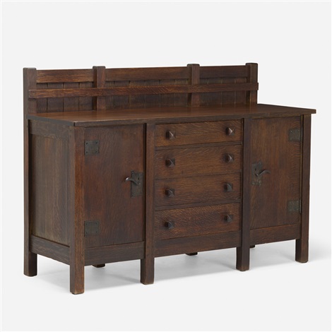 Rare and Early sideboard by Gustav Stickley on artnet