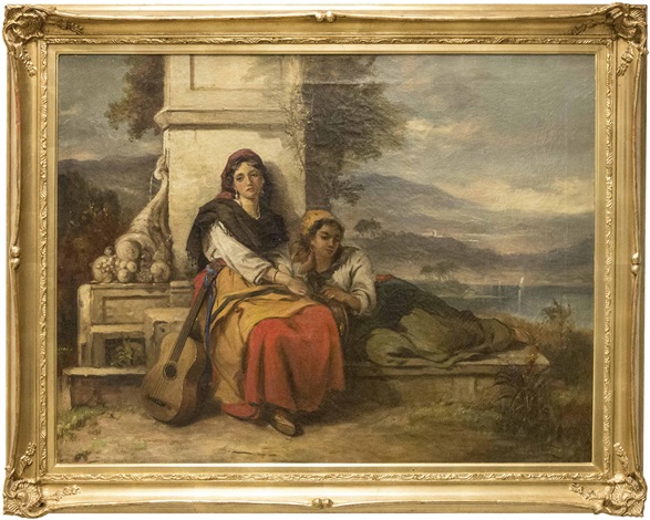 Kvinnor med gitarr, Sydeuropa by Thomas Kent Pelham on artnet