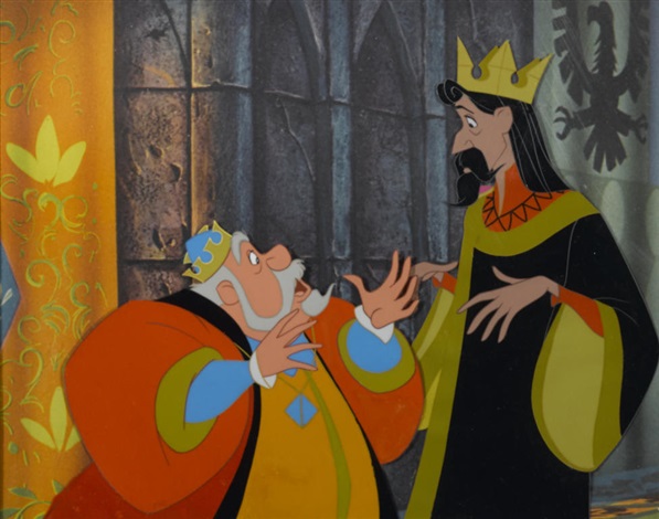 A celluloid of King Hubert and King Stefan from Sleeping Beauty by Walt ...