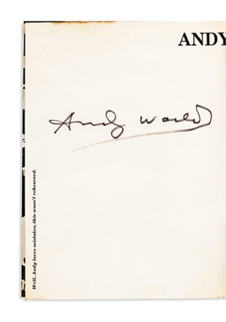 WARHOL, ANDY. Andy Warhols Index Book. by Andy Warhol on artnet