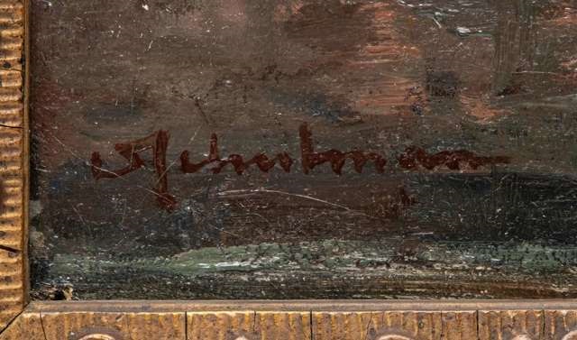 Gezicht op Amsterdam met de Lutherse kerk by David Schulman on artnet