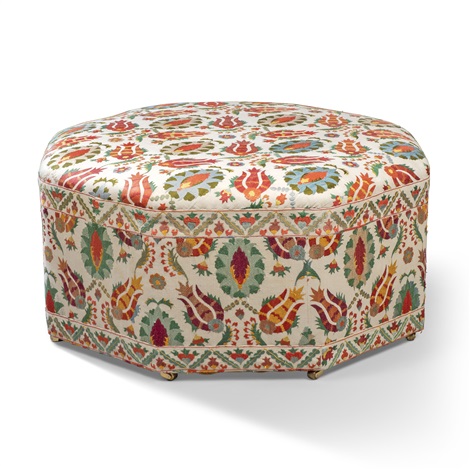 A MODERN SUSANI OCTAGONAL OTTOMAN STOOL by Robert Kime Ltd. on artnet