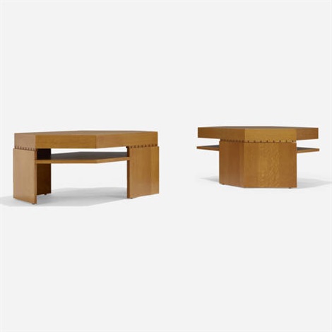 Cocktail tables, pair by Frank Lloyd Wright on artnet