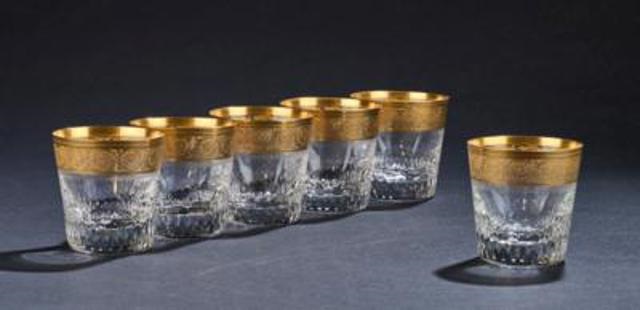 6 Whiskey Glasses, Thistle Model, by Saint-Louis by Compagnie des ...