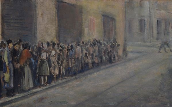 La fila, 1942 by Maria Bacci-Baccio on artnet